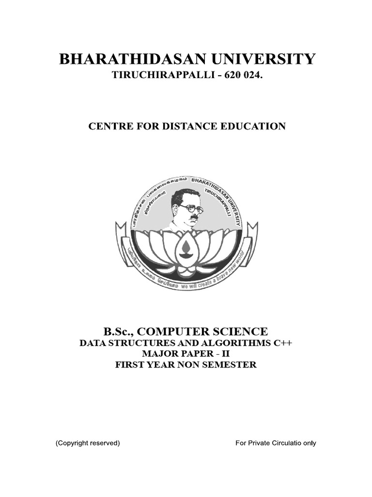 2 Data Structures And Algorithms In C I Bsc Computer Science Final Ok Pdf
