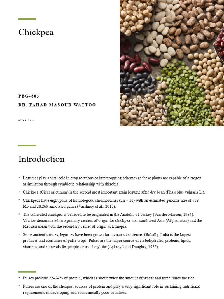 Chickpea: Origins and Breeding Challenges | PDF | Plant Breeding | Chickpea