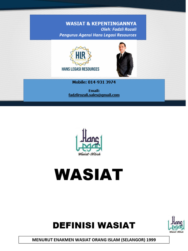Pengenalan Kepada Wasiat | PDF