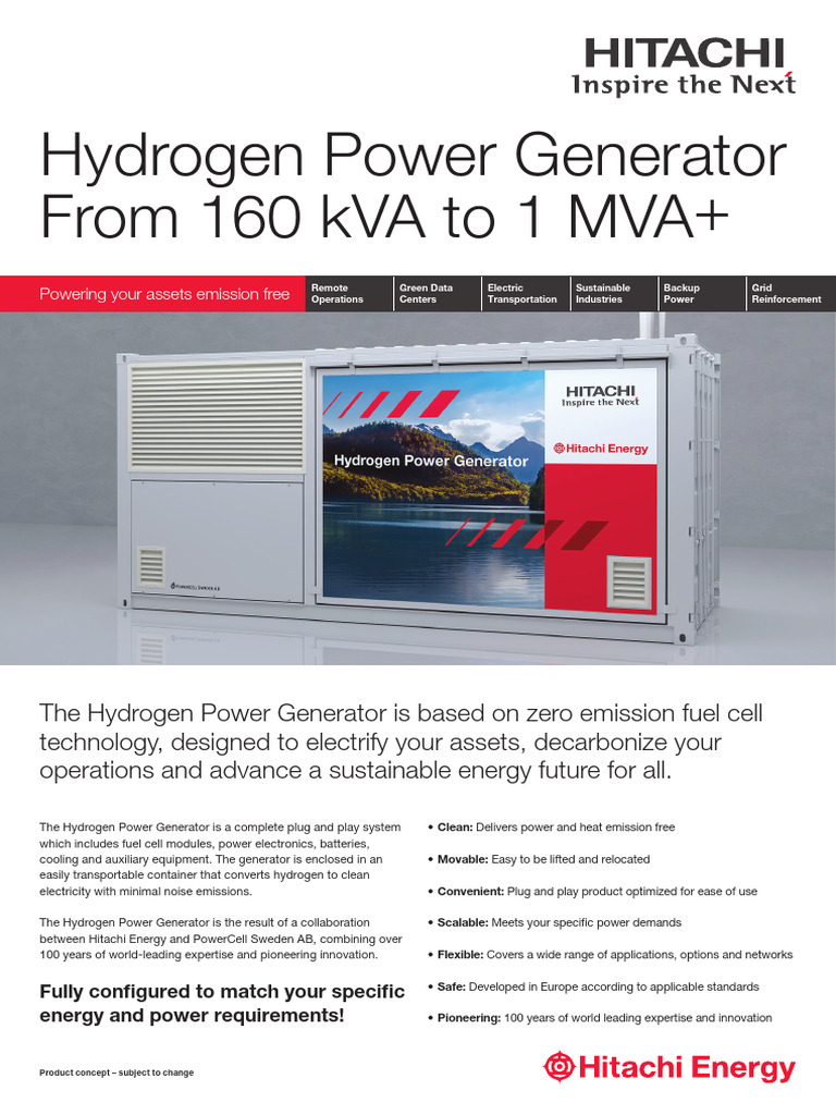 Hydrogen Power Generator June 2023 | PDF