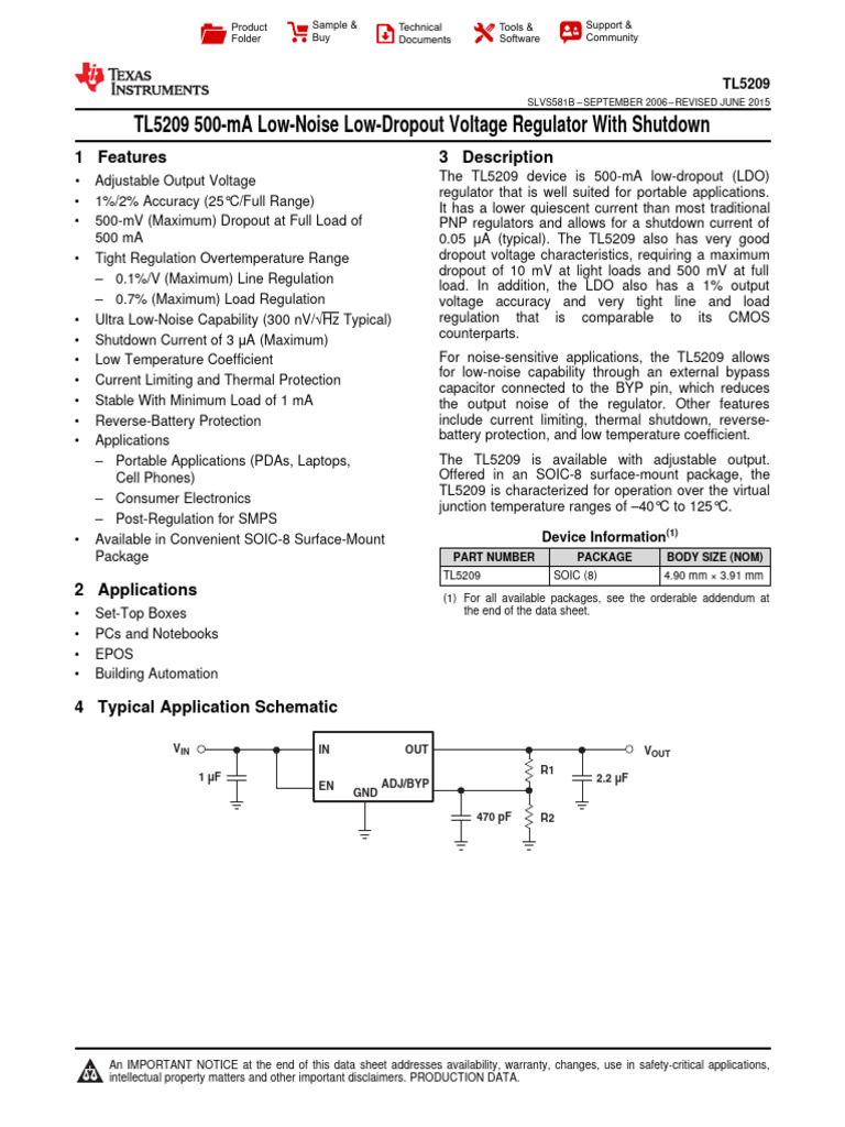 TL5209 | PDF | Electrostatic Discharge | Electrical Engineering