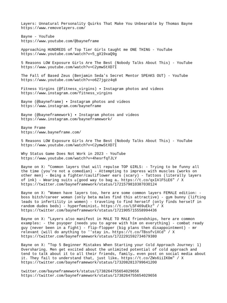 Bayne Framework | PDF