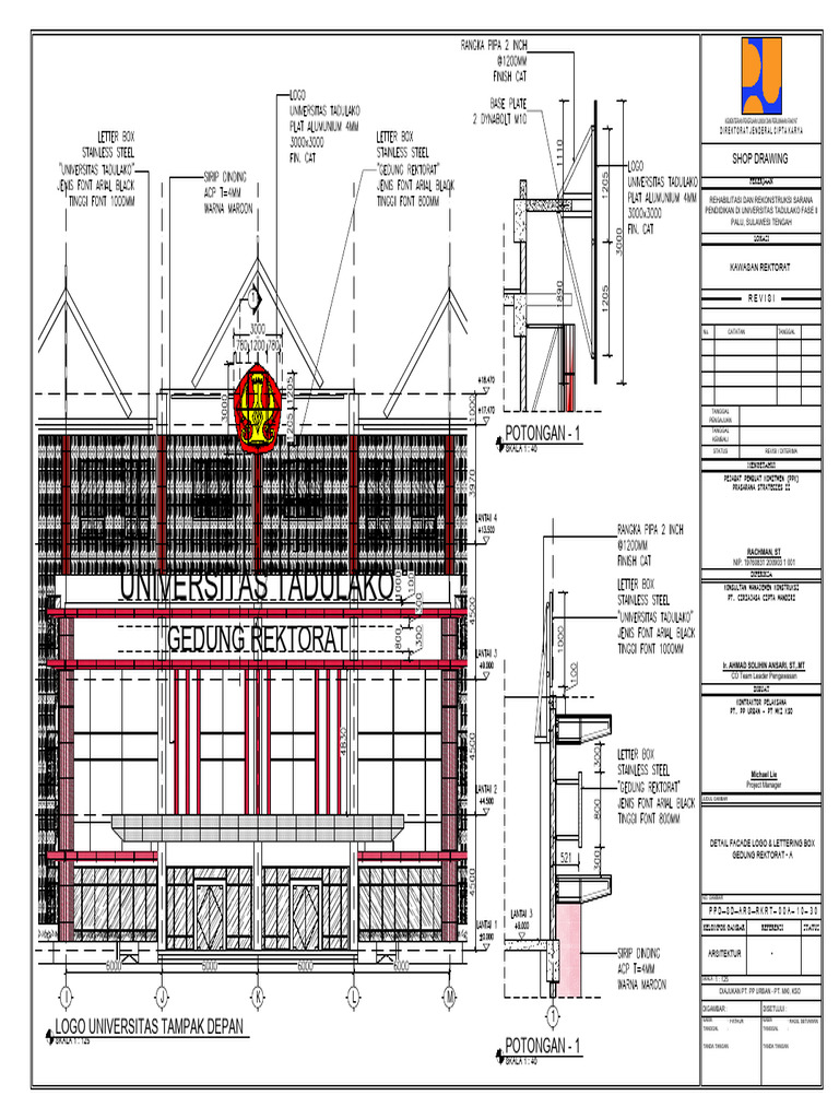 Detail Logo Gedung Rektorat UTAD | PDF