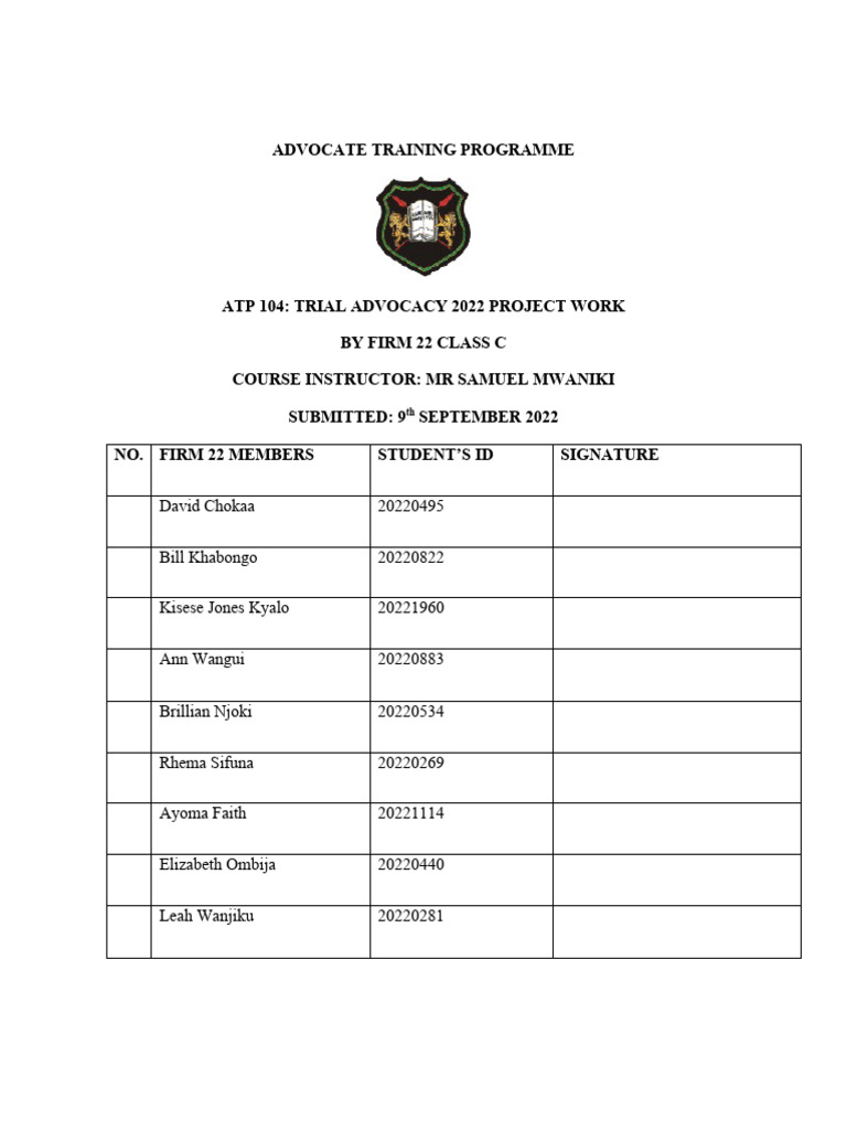 Trial Project Work Final Edited Work | PDF