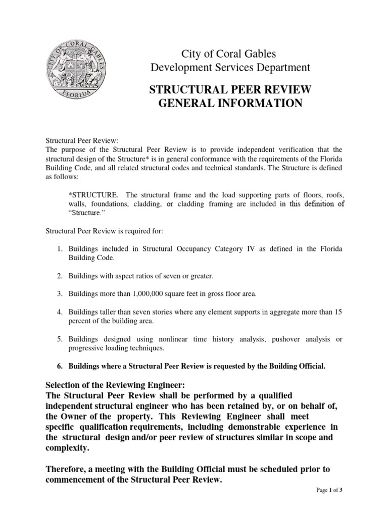 Structural Peer Review CH | PDF | Engineer | Specification (Technical ...
