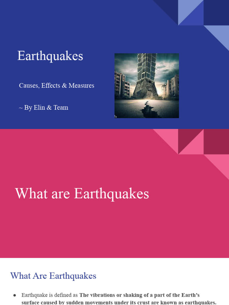 Earthquakes Presentation Geo Elin and Team | PDF | Plate Tectonics ...