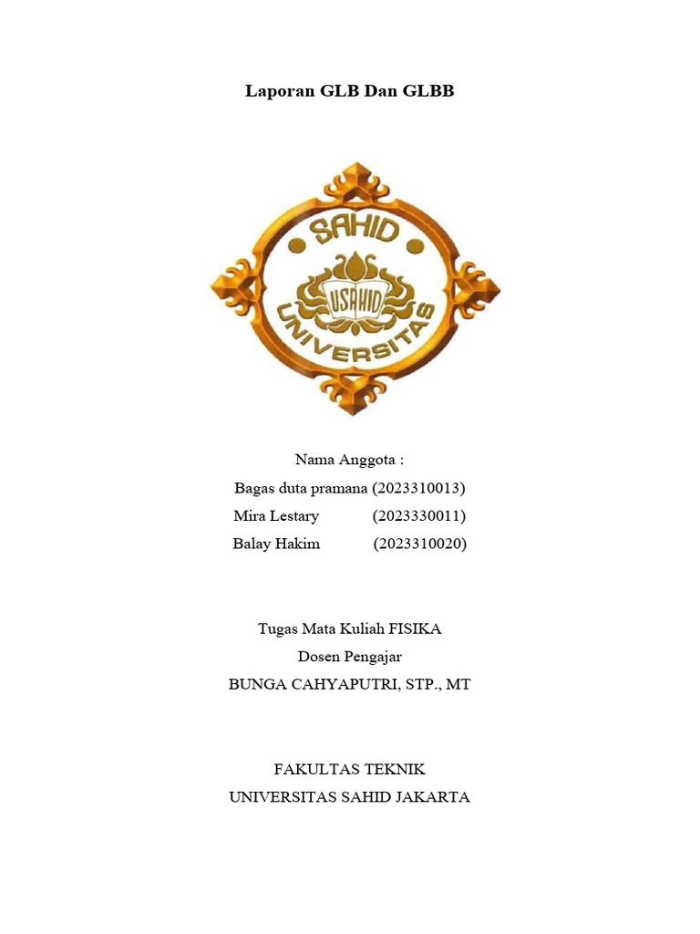 Pemahaman Glb Dan Glbb Dalam Fisika Pdf