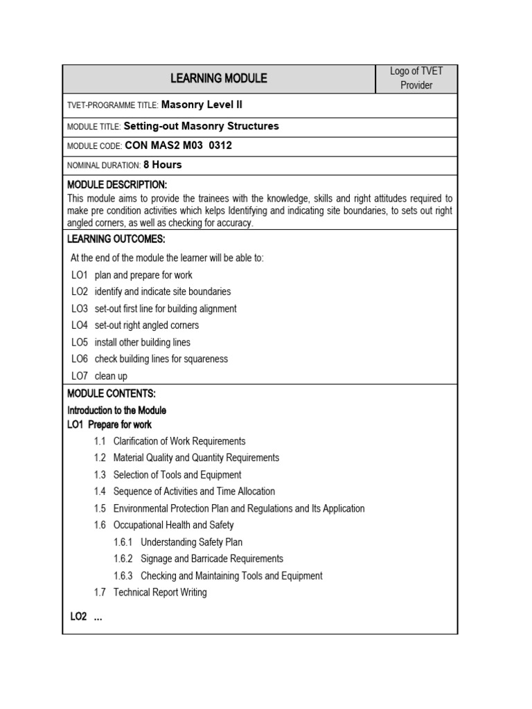 Learning Module | PDF | Learning | Waste Management