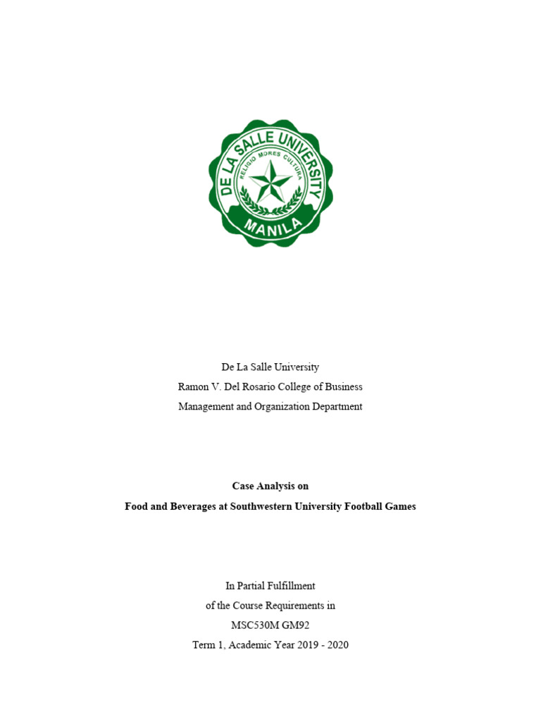 Case Analysis 1 - Group 1-v2 846pm | PDF | Economies | Business