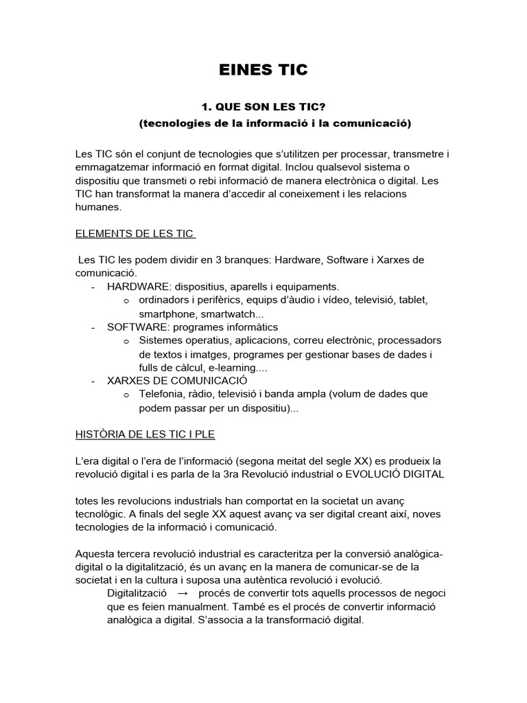 Eines Tic TCM 1 | PDF