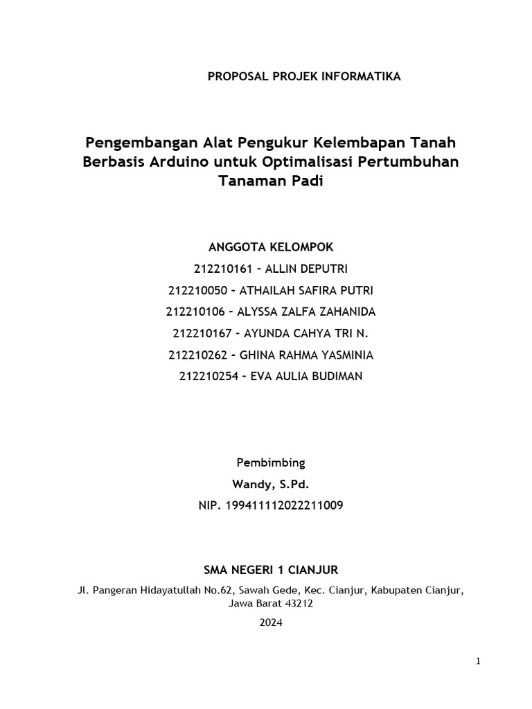 Proposal Inf Fiks | PDF