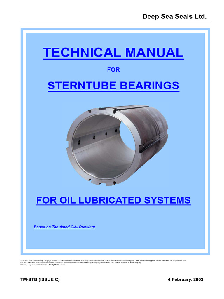 TM STB C-Stern Tube BRG | PDF | Bearing (Mechanical) | Thermometer