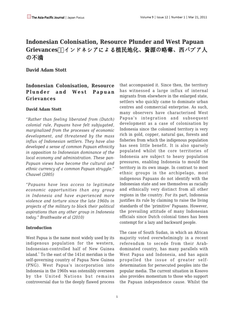 Article 3499 | PDF | Indonesia | Papua New Guinea