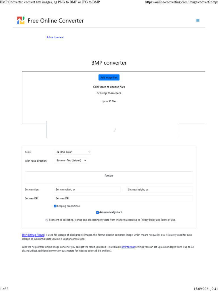 BMP Converter, Convert Any Images, Eg PNG To BMP or JPG To BMP | PDF | Pixel | Computer File