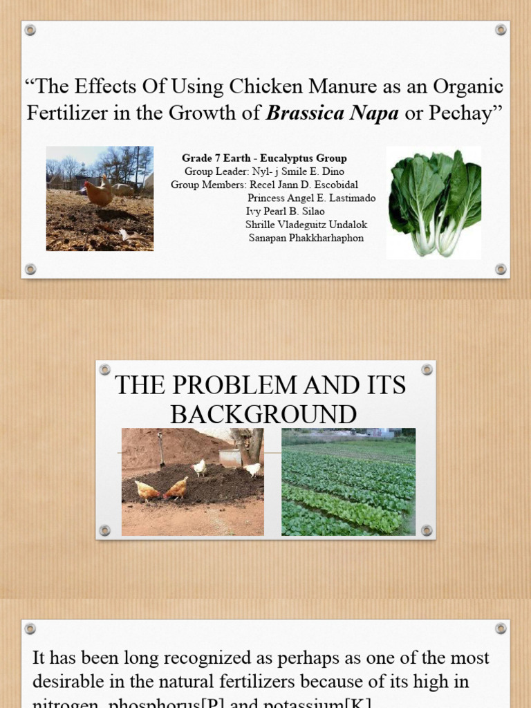 Sip Title Proposal Slide Show Pdf Fertilizer Manure 
