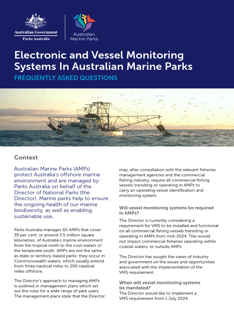 Electronic and Vessel Monitoring Systems in AMPs FAQs | PDF