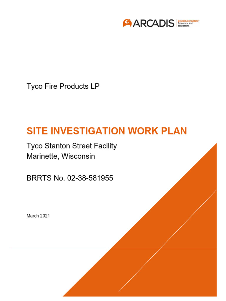 Tyco Site Investigation Plan | PDF | Science & Mathematics