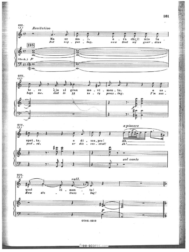 Il Mio Ben, Giulia - La Scala Di Seta, Rossini | PDF