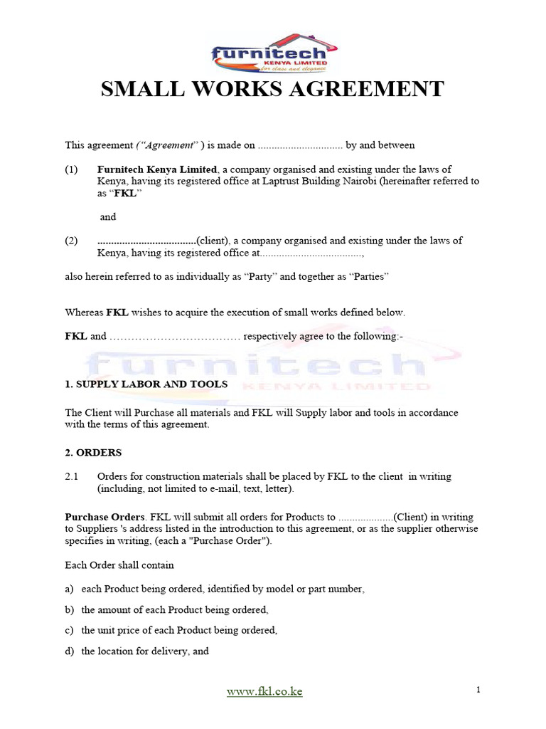 Contract Document | PDF