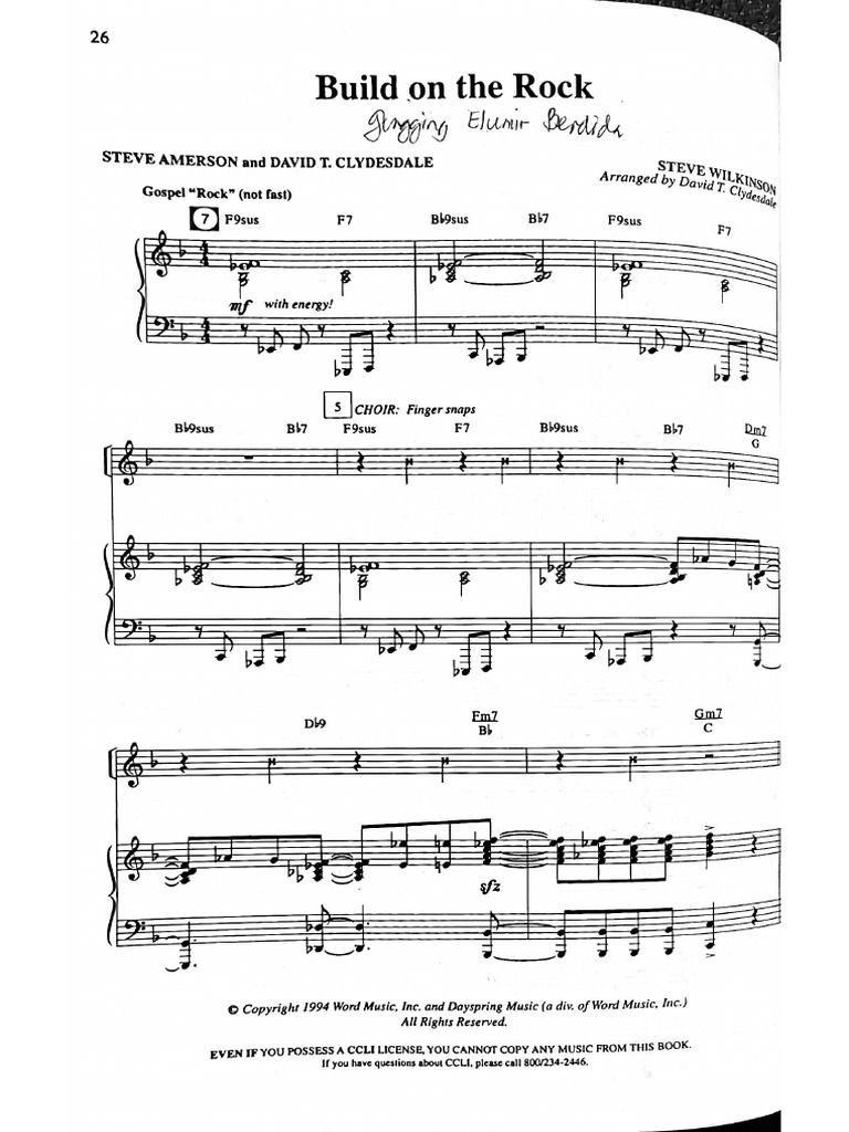 Build On A Rock | PDF