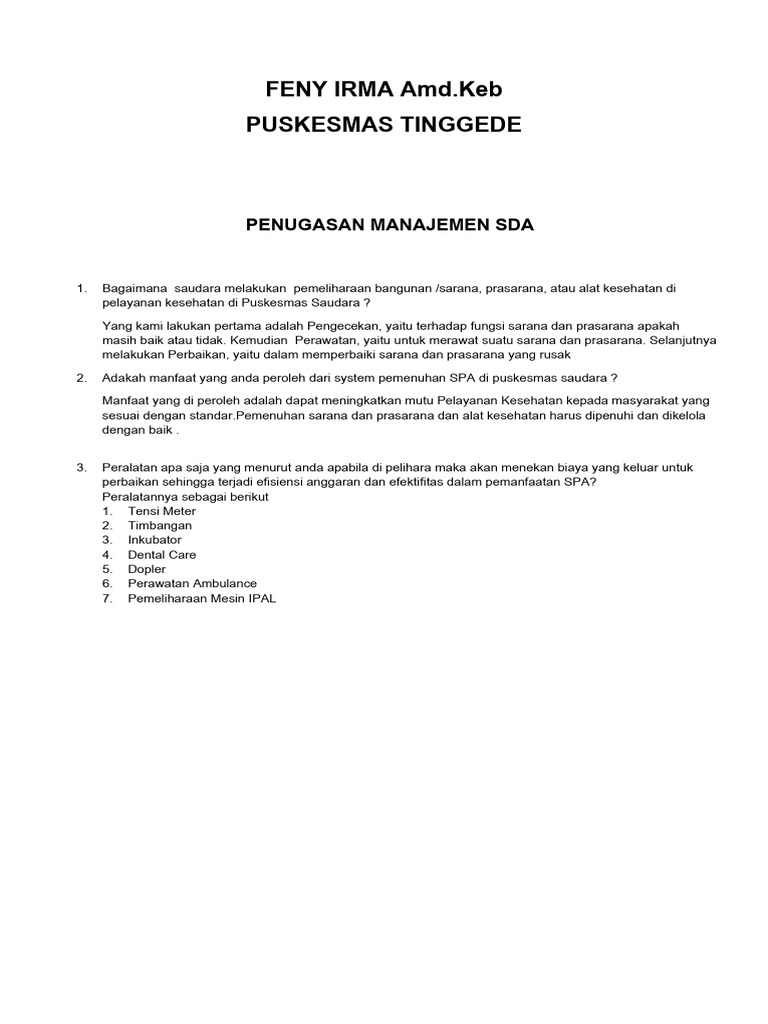 Tugas Manajemen Sumber Daya | PDF