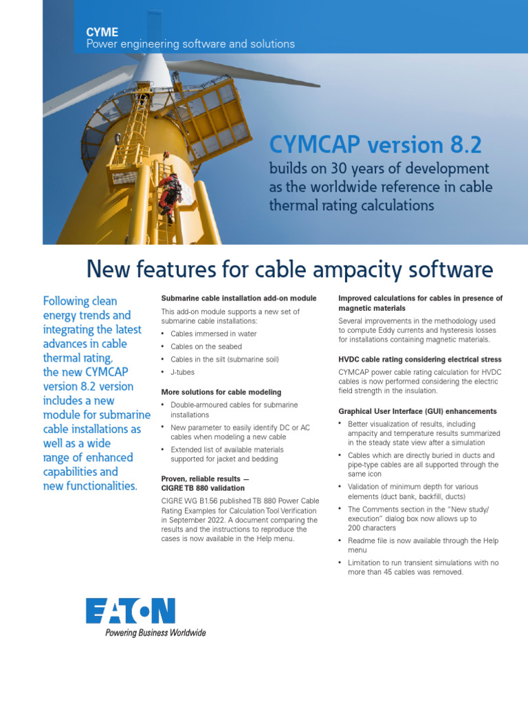 Eaton-Cymcap-8.2-New-Features-Br917105en LR | PDF | High Voltage Direct ...