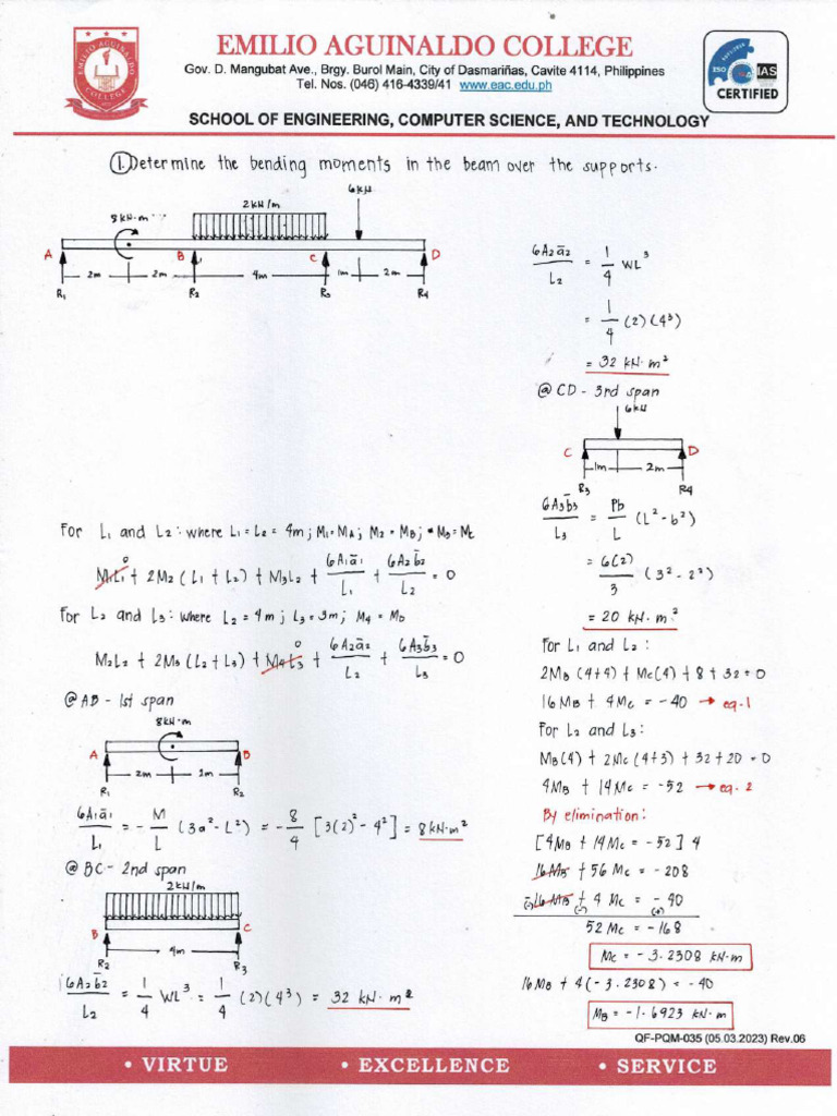 Theory of Structure Sample Problems | PDF
