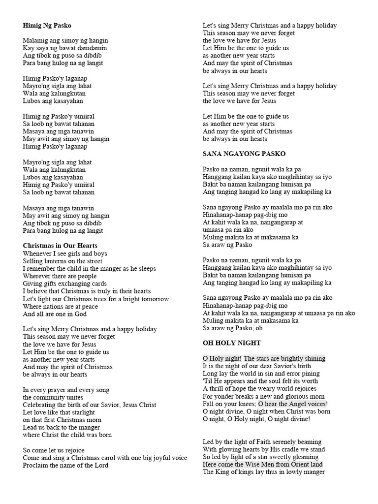 Kantang Pamasko | PDF