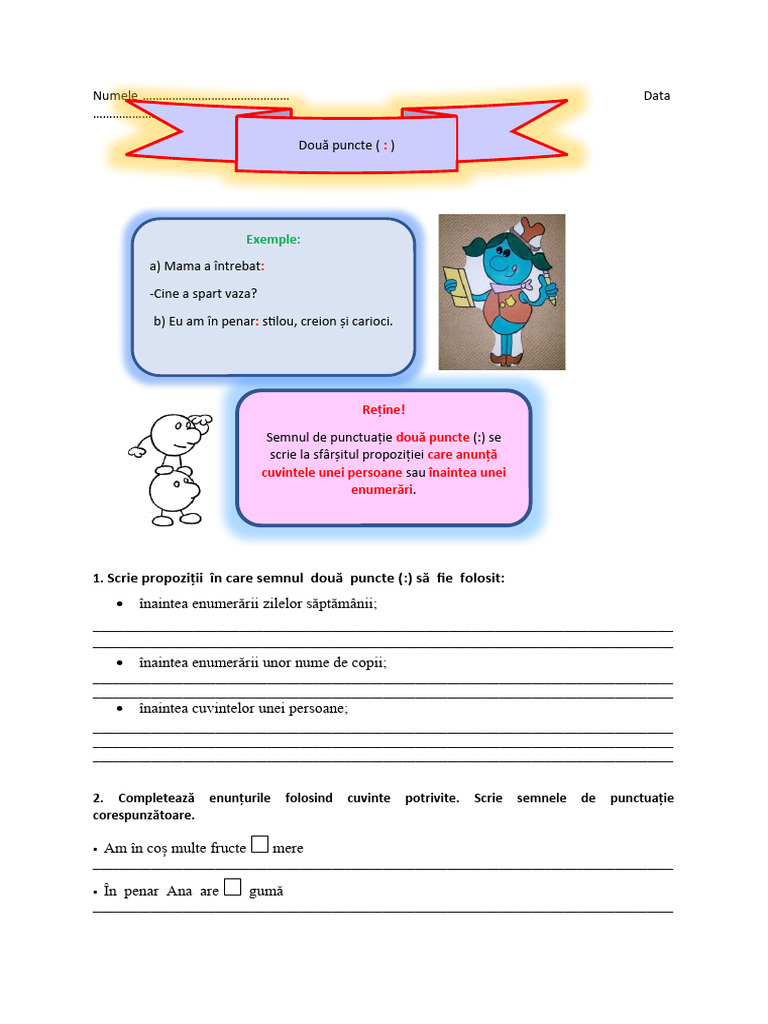 Doua Puncte Fisa de Lucru | PDF