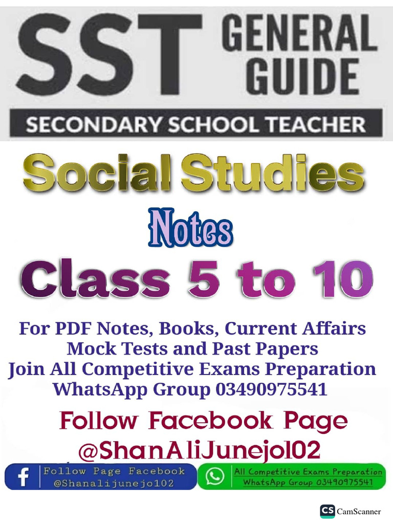 Social Studies Notes For SST | PDF
