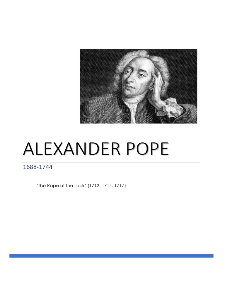 Alexander Pope's The Rape of the Lock | PDF | Aeneid