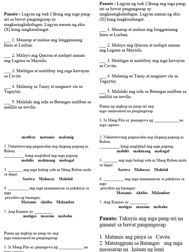 Worksheets | PDF