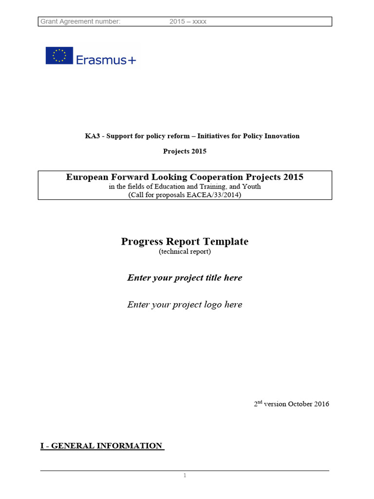 Progress Report Template 01 | PDF | Policy | Methodology