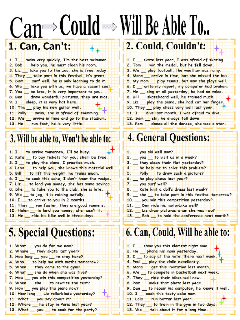 Grammar - Can - 1 | PDF