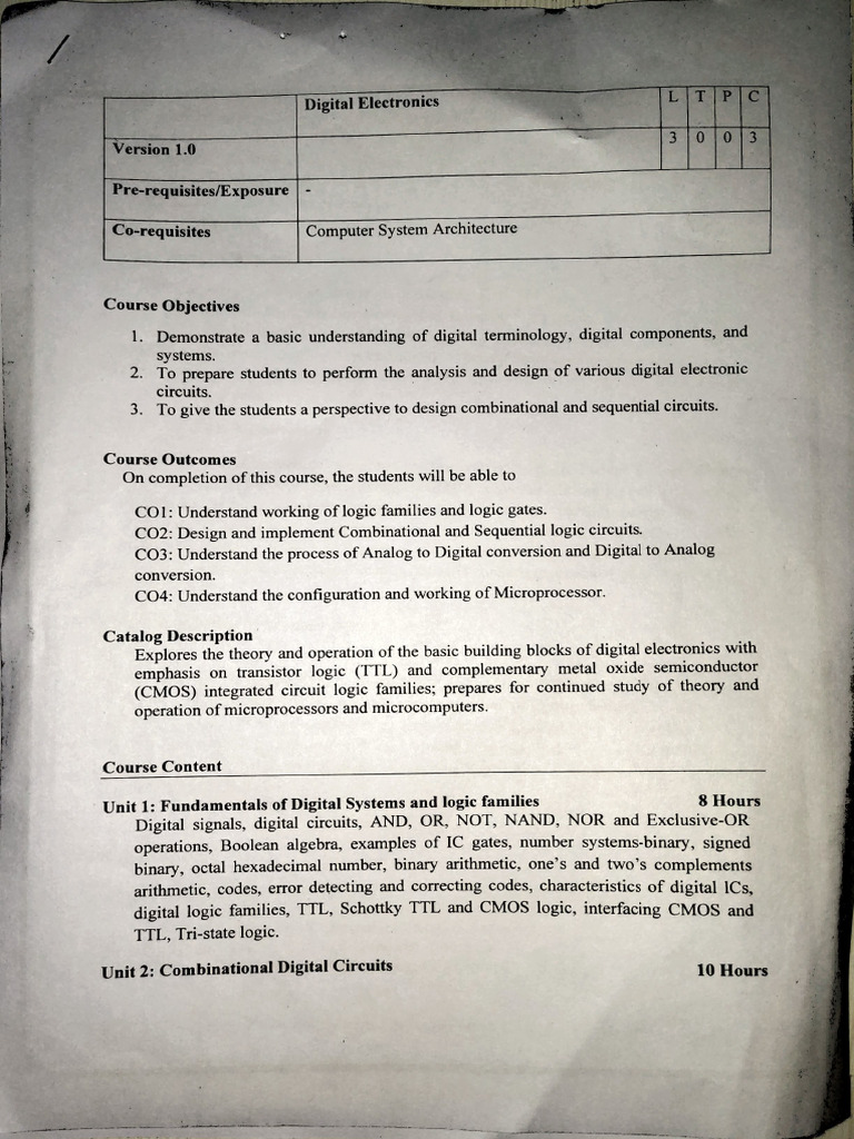 De Curriculum | PDF | Logic Gate | Digital Electronics
