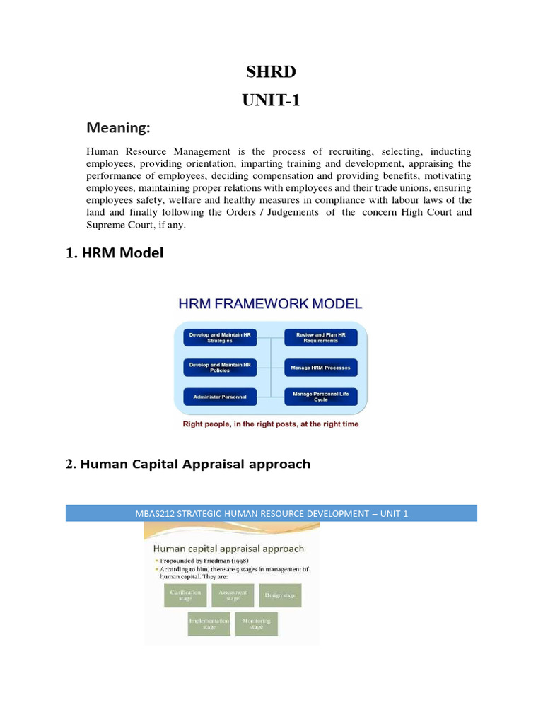 SHRD Sub Topic.2 | PDF | Human Resource Management | Employee Retention