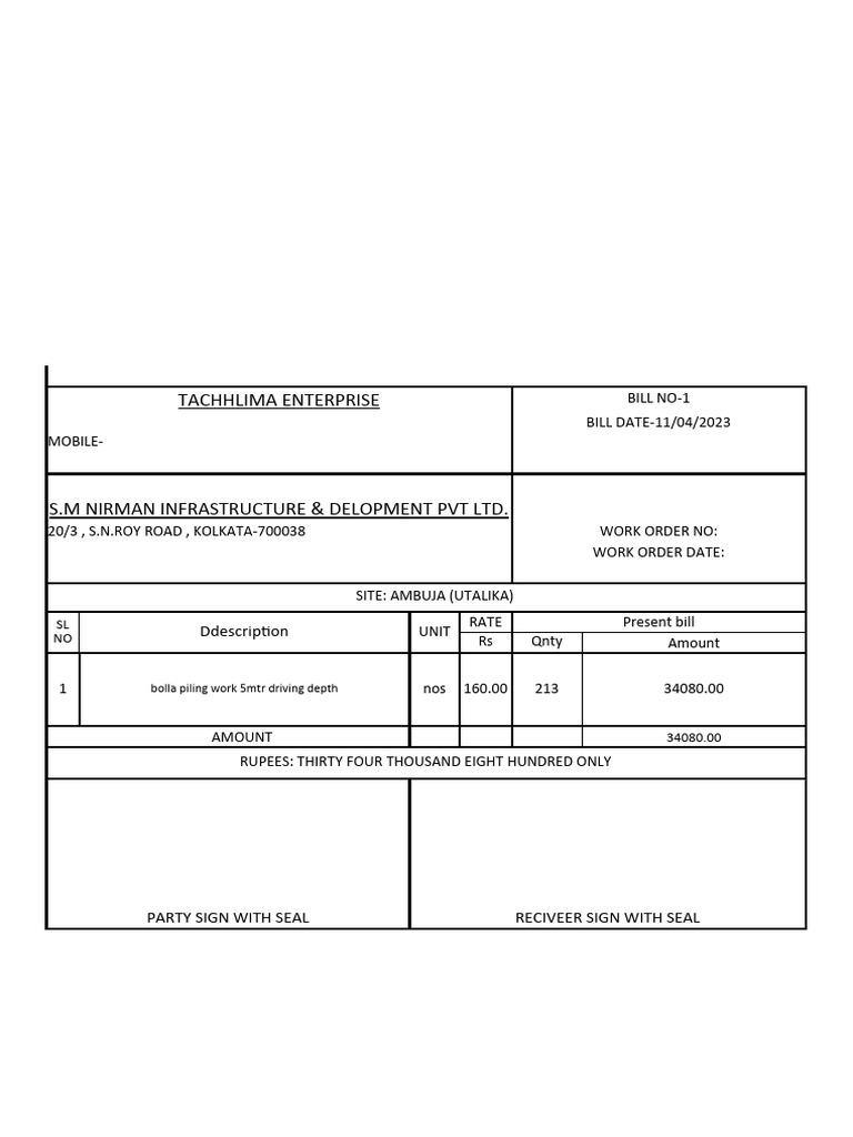 Samar Bolla Piling Contractor | PDF | Deep Foundation | Civil Engineering