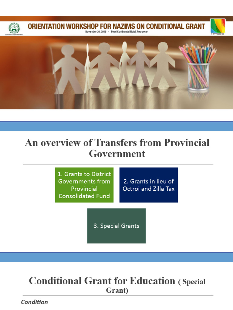 Conditional Grants Presentation For Nazim V3Final | PDF