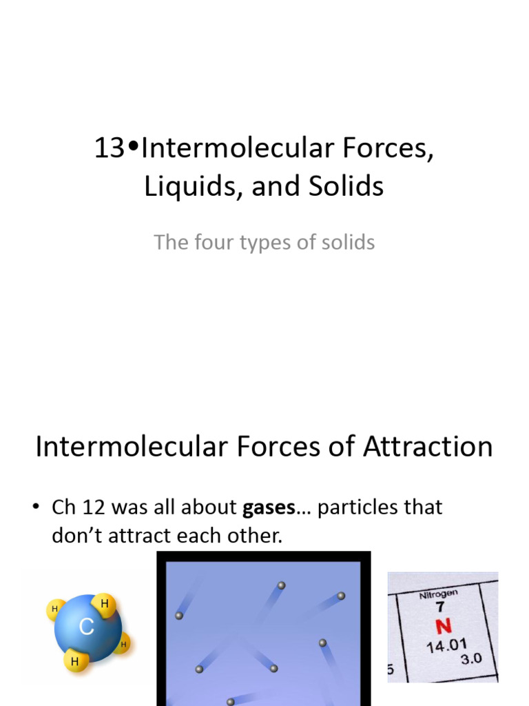 IMF Notes | PDF | Intermolecular Force | Ionic Bonding
