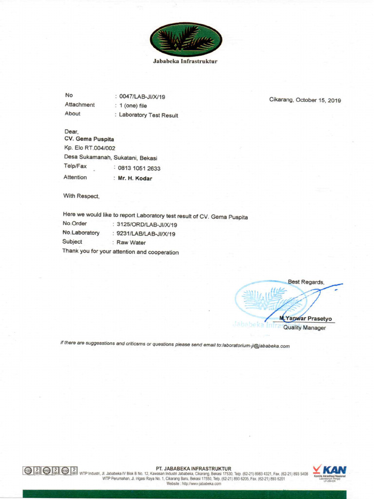 LHU CV Gema Puspita TGL 14 Oktober 2019-Cover | PDF