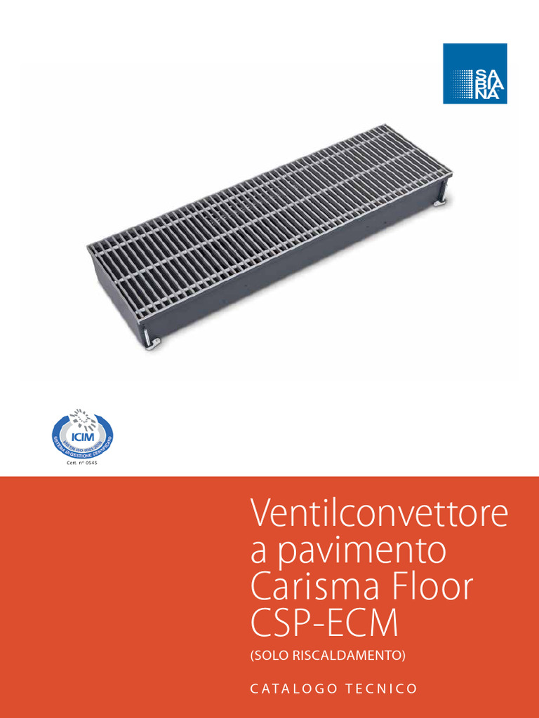 Sabiana Carisma Floor CSP Ecm It Catalog | PDF