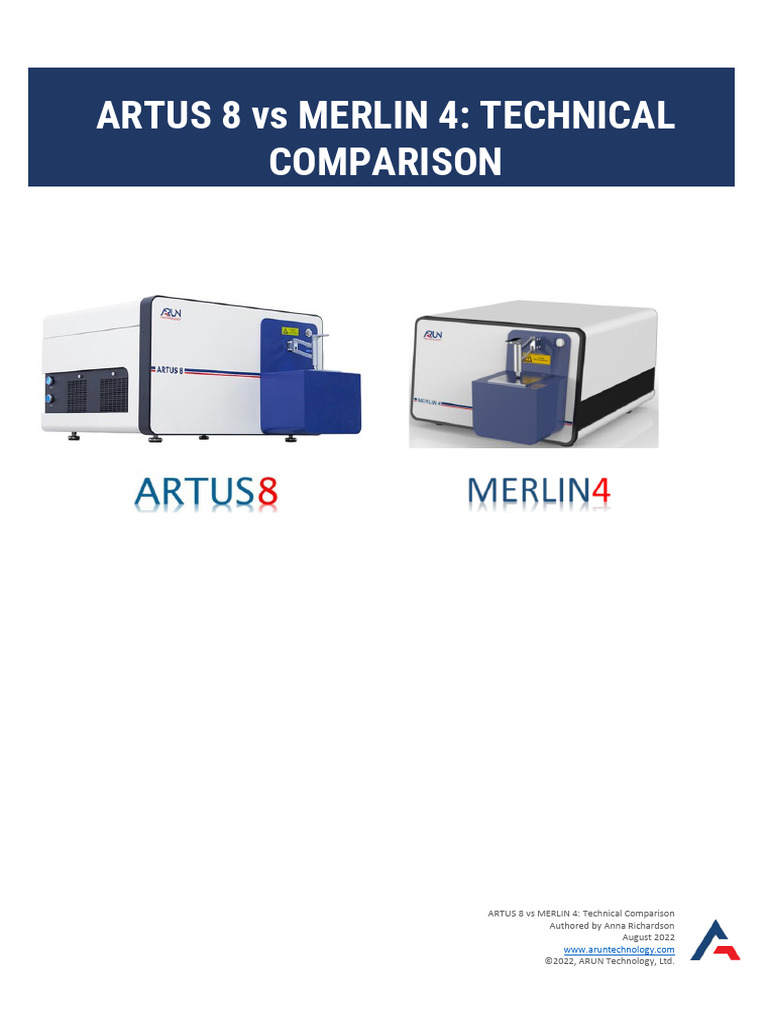 ARTUS 8 Vs MERLIN 4 (TECHNICAL COMPARISON) - August 2022 | Download Free PDF | Ultraviolet ...