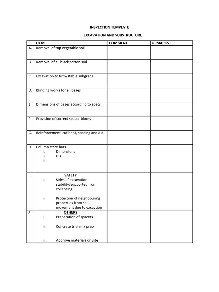 Inspection Template 1 | PDF | Real Estate | Materials