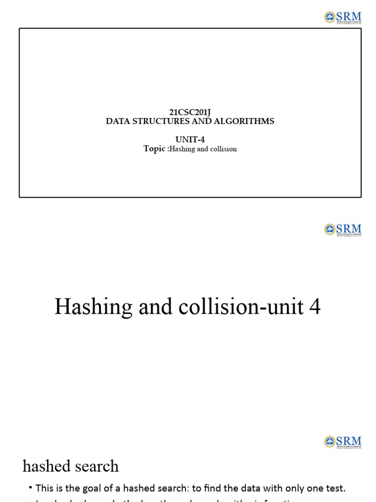 Unit 4 Hashing | PDF | Computing | Mathematics