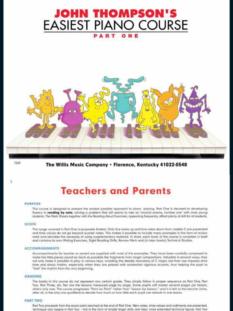 Piano Course 1 | PDF