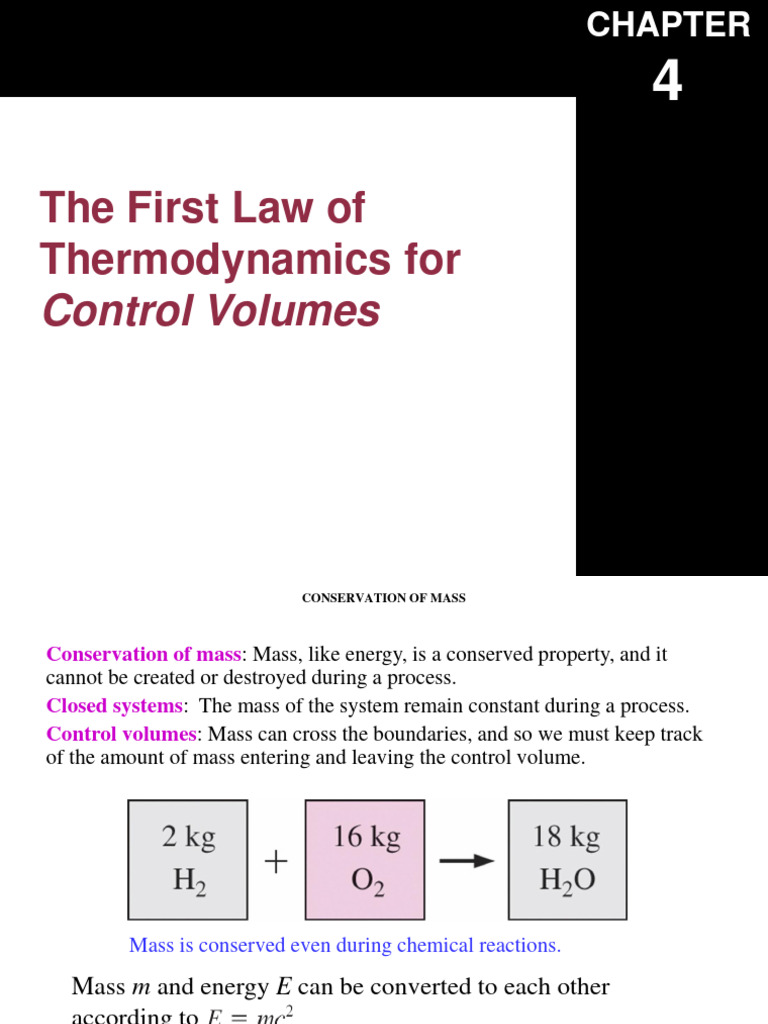 Chp-4-1st Law Open Systems | PDF