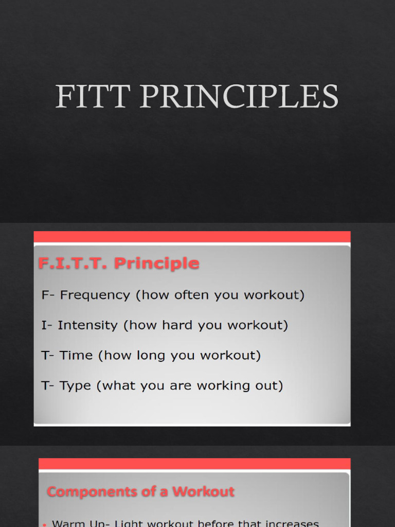 Module 4 FITT PRINCIPLES | PDF