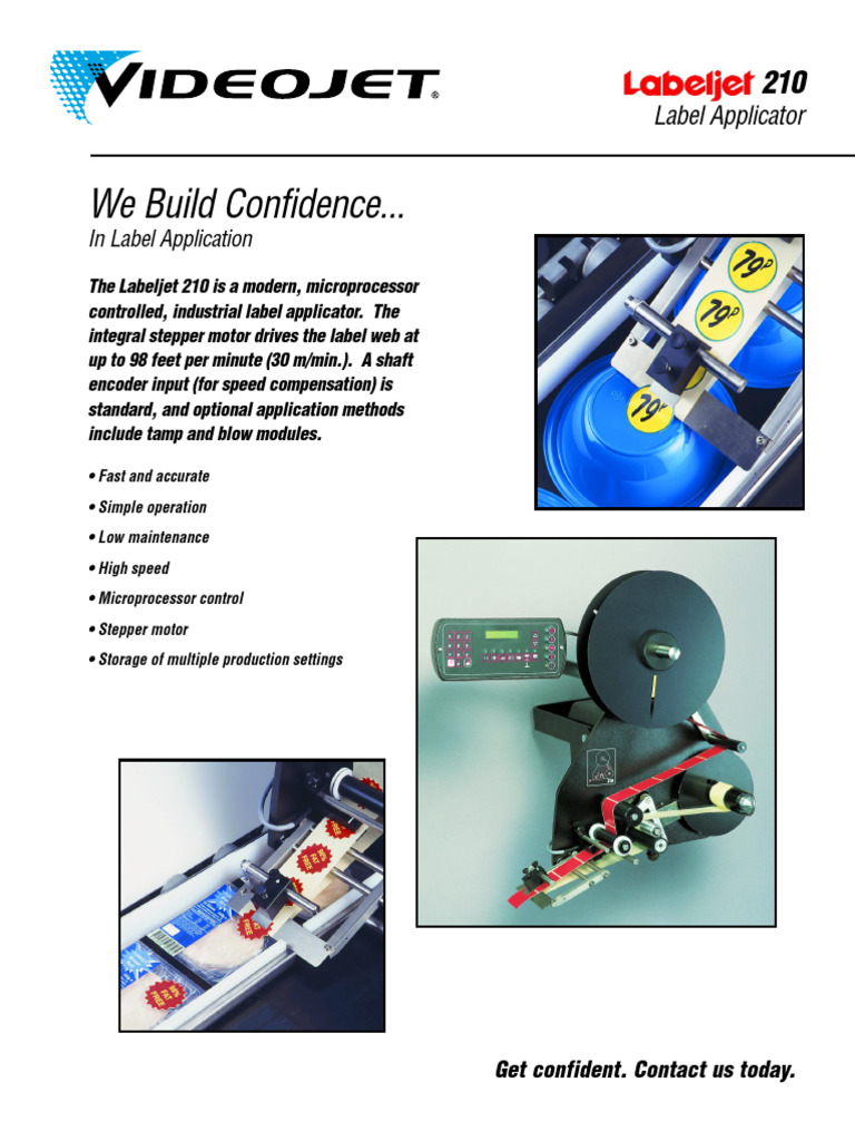Labeljet 210 Applicator Overview | PDF