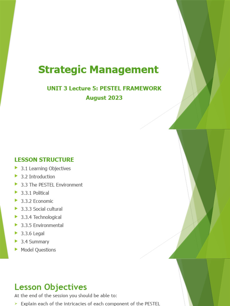 A5 UNIT3 Lecture 5 The PESTEL FRAMEWORK FV | PDF | Inflation | Market ... A5 UNIT3 Lecture 5 The PESTEL FRAMEWORK FV | PDF | Inflation | Market ...