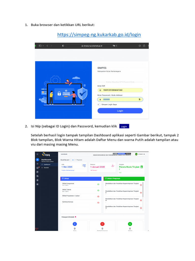 Panduan Simpeg | PDF